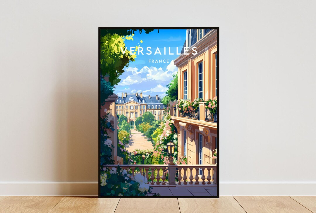Versailles Travel Print - France, Versailles Poster, France Poster ...