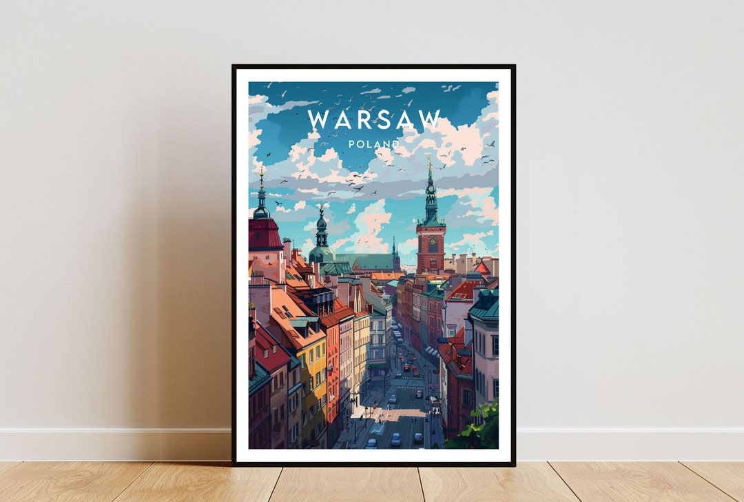 Warsaw Travel Print - Poland, Warsaw Poster, Poland Poster, Travel Wall ...