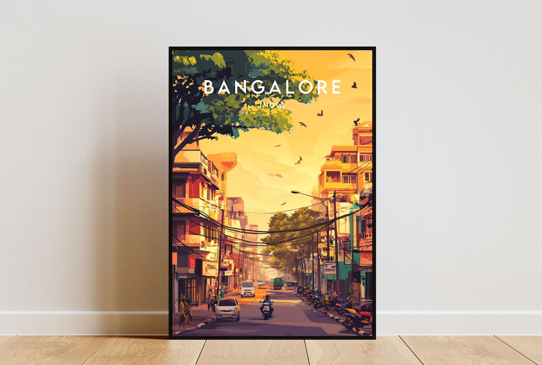 Bangalore Travel Print - India, Bangalore Poster, India Poster, Travel ...