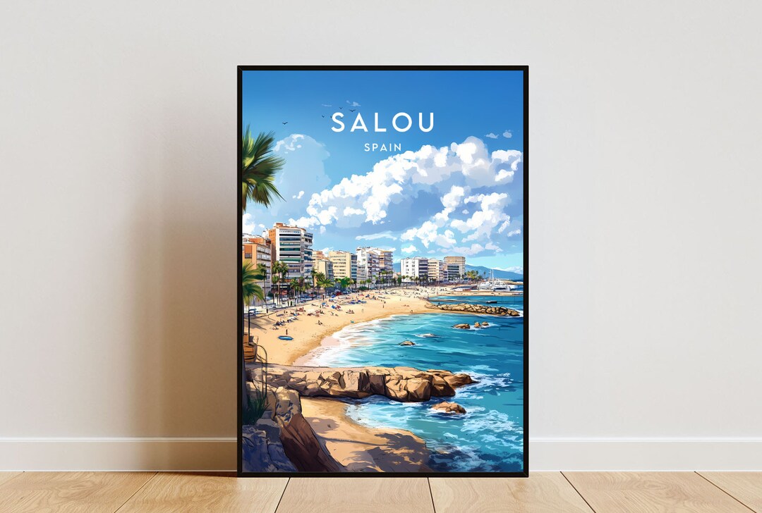 Salou Travel Print - Spain, Salou Poster, Spain Poster, Travel Wall Art ...