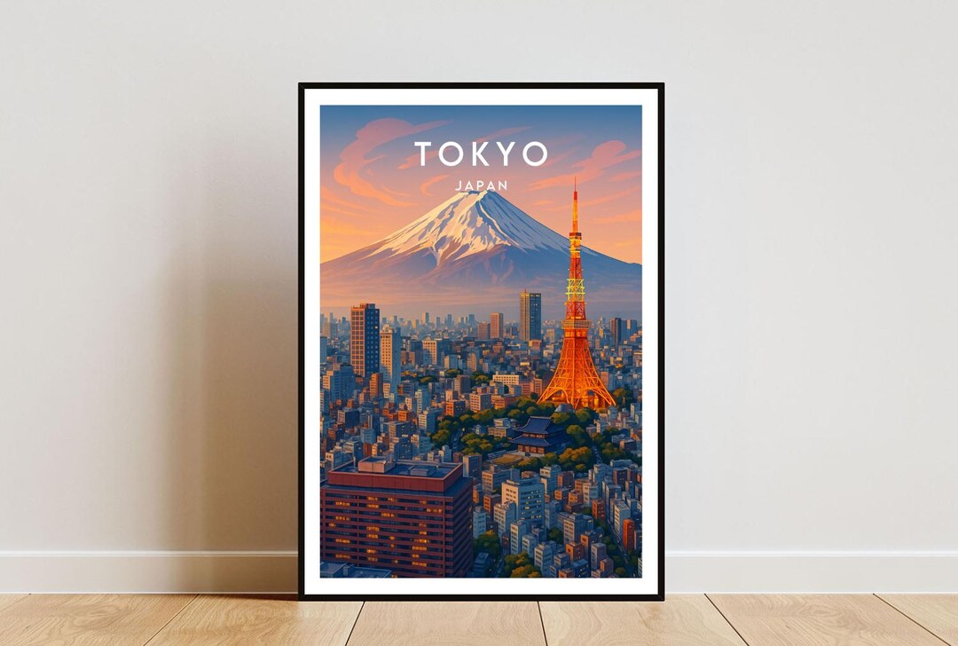 Tokyo Travel Print - Japan, Tokyo Poster, Japan Poster, Travel Wall Art ...