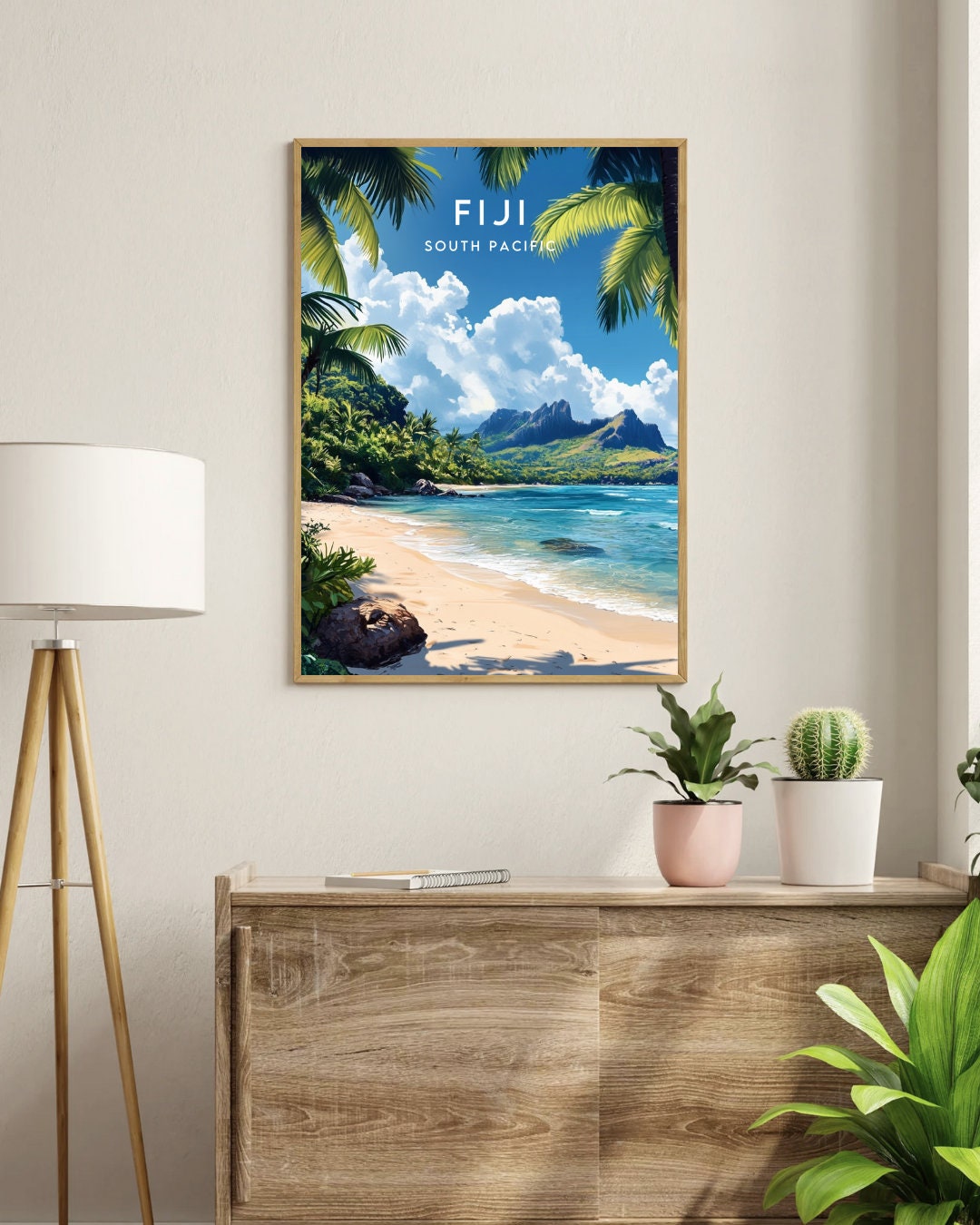 Fiji Travel Print - South Pacific, Fiji Poster, South Pacific Poster ...