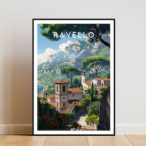 Ravello Travel Print - Italy, Ravello Poster, Italy Poster, Travel Wall ...