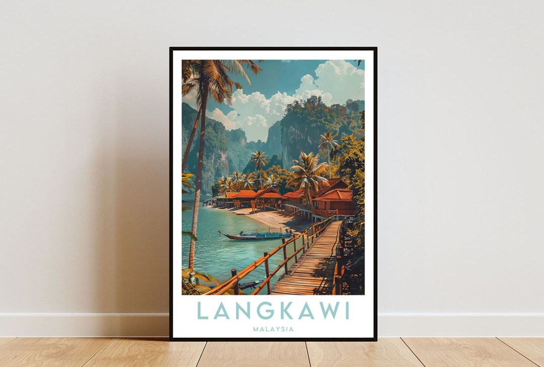 Langkawi Travel Print - Malaysia, Langkawi Poster, Malaysia Poster ...