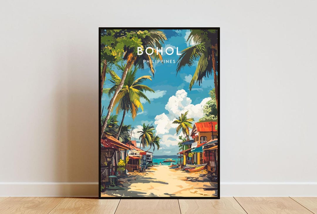 Bohol Travel Print - Philippines, Bohol Poster, Philippines Poster ...