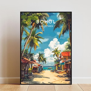 Bohol Travel Print - Philippines, Bohol Poster, Philippines Poster ...