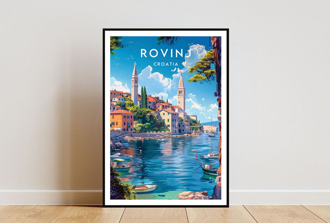 Rovinj Travel Print - Croatia, Rovinj Poster, Croatia Poster, Travel ...
