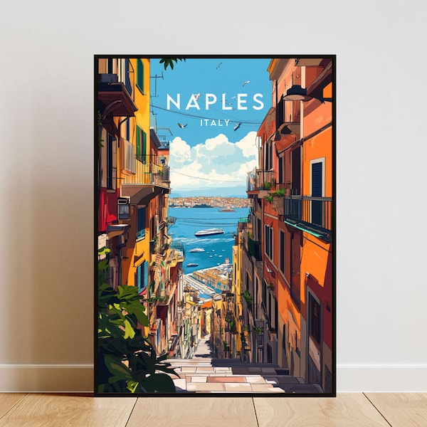 Napoli Poster in Frame - Etsy UK