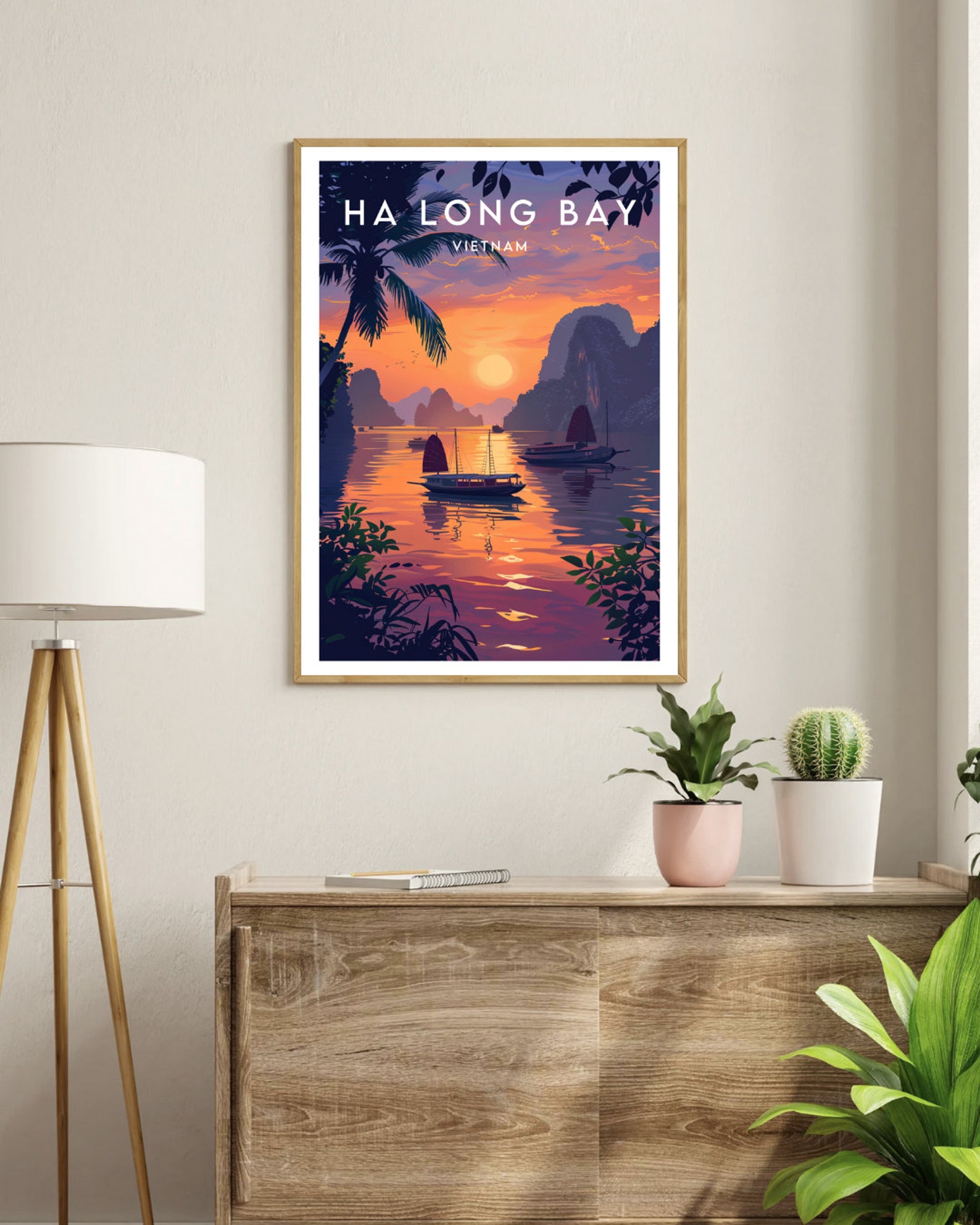 Ha Long Bay Travel Print Vietnam, Ha Long Poster, Vietnam Poster ...