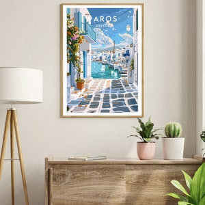Paros Travel Print - Greece, Paros Poster, Greece Poster, Travel Wall ...