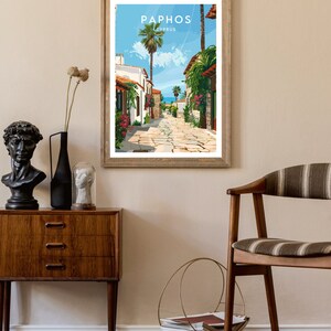 Paphos Travel Print - Cyprus, Paphos Poster, Cyprus Poster, Travel Wall ...