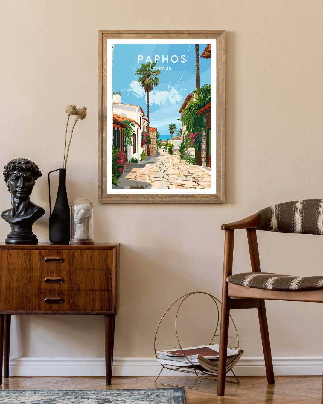 Paphos Travel Print - Cyprus, Paphos Poster, Cyprus Poster, Travel Wall ...