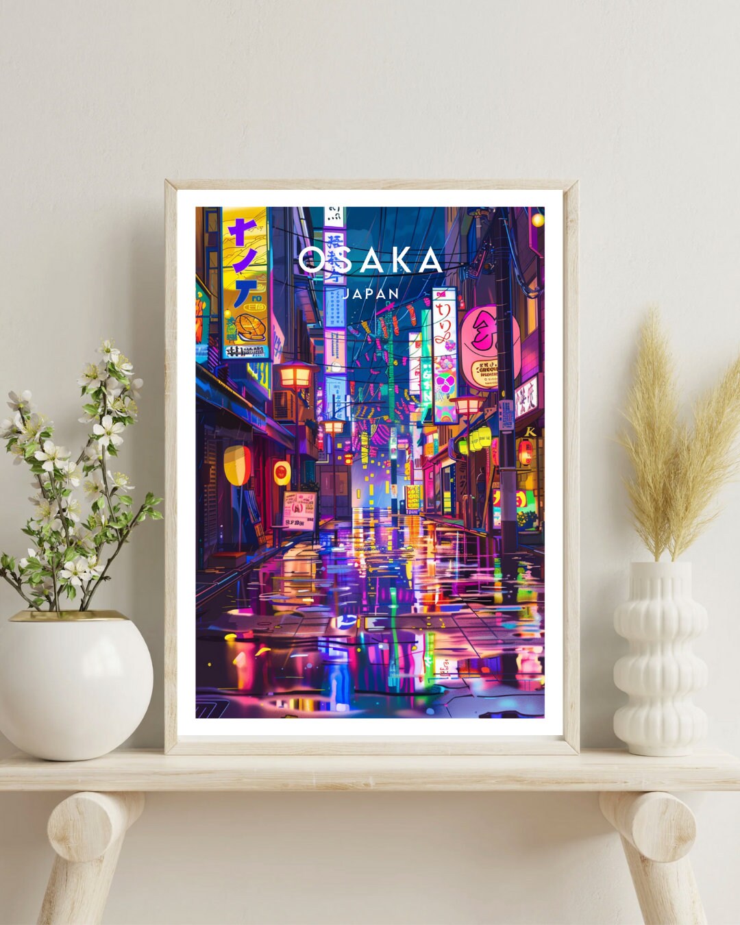 Osaka Travel Print Japan, Osaka Poster, Japan Poster, Travel Wall Art ...