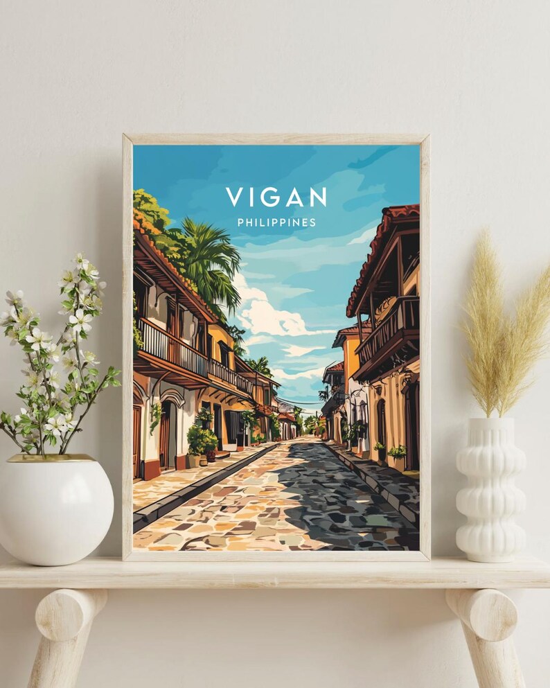 Vigan Travel Print - Philippines, Vigan Poster, Philippines Poster ...