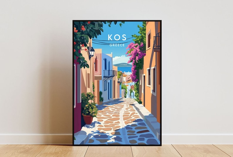 Kos Travel Print - Greece, Kos Poster, Greece Poster, Travel Wall Art ...