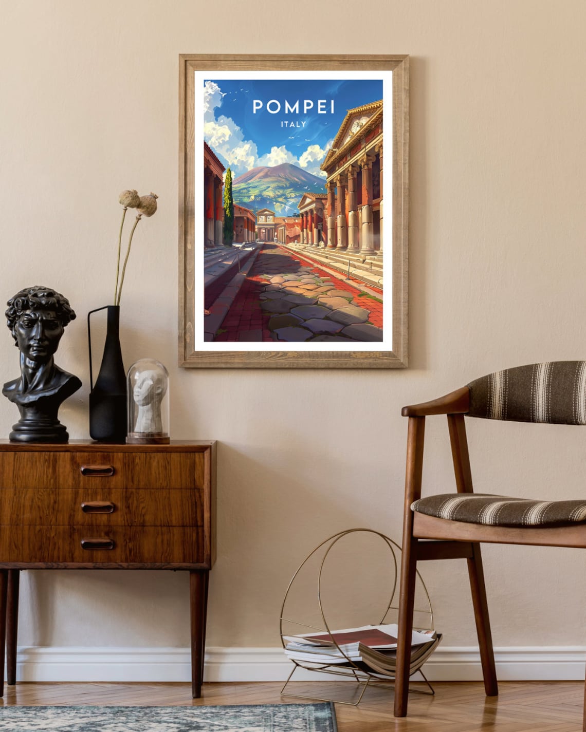 Pompei Travel Print Italy, Pompei Poster, Italy Poster, Travel Wall Art ...