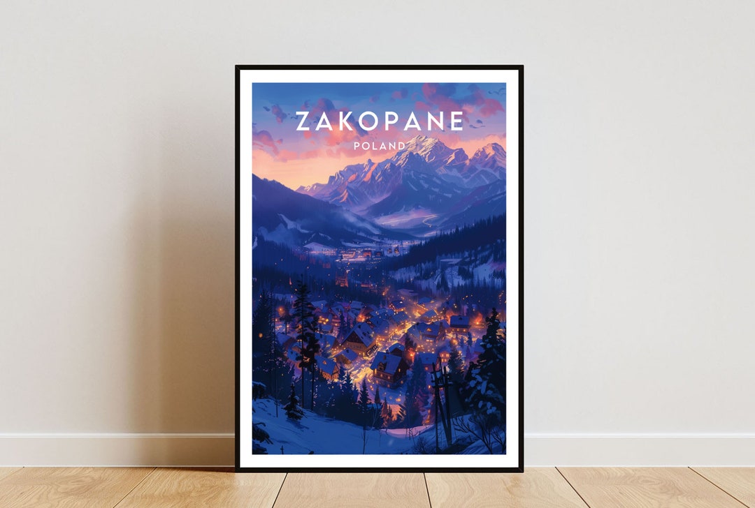 Zakopane Travel Print - Poland, Zakopane Poster, Poland Poster, Travel ...
