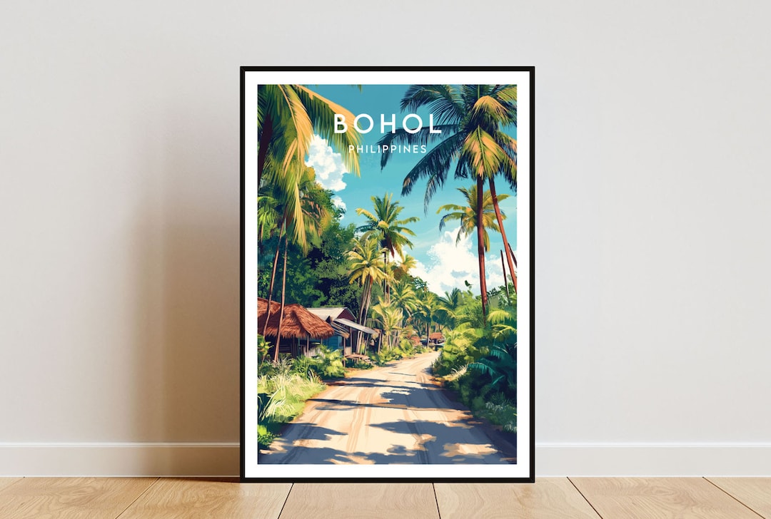 Bohol Travel Print - Philippines, Bohol Poster, Philippines Poster ...