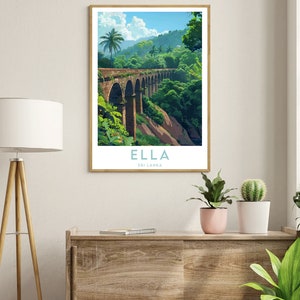 Ella Travel Print Sri Lanka, Ella Poster, Sri Lanka Poster, Travel Wall ...