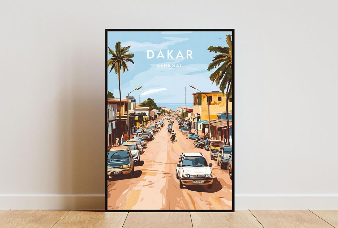 Dakar Travel Print - Senegal, Dakar Poster, Senegal Poster, Travel Wall ...