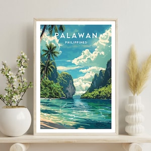 Palawan Travel Print - Philippines, Palawan Poster, Philippines Poster ...