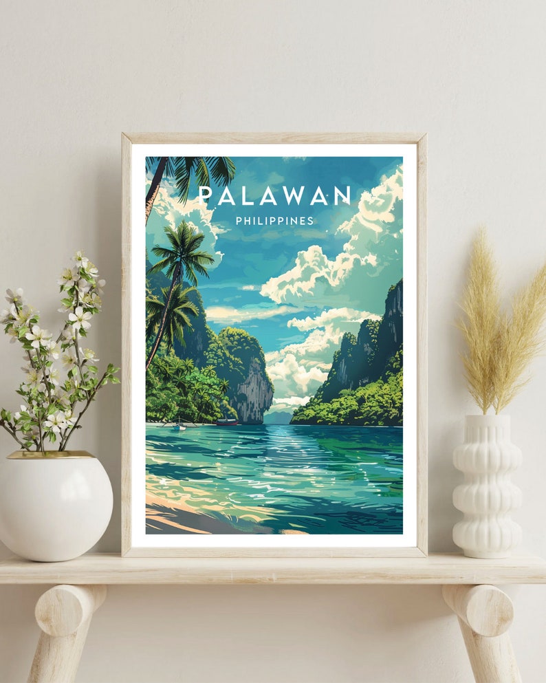 Palawan Travel Print - Philippines, Palawan Poster, Philippines Poster ...