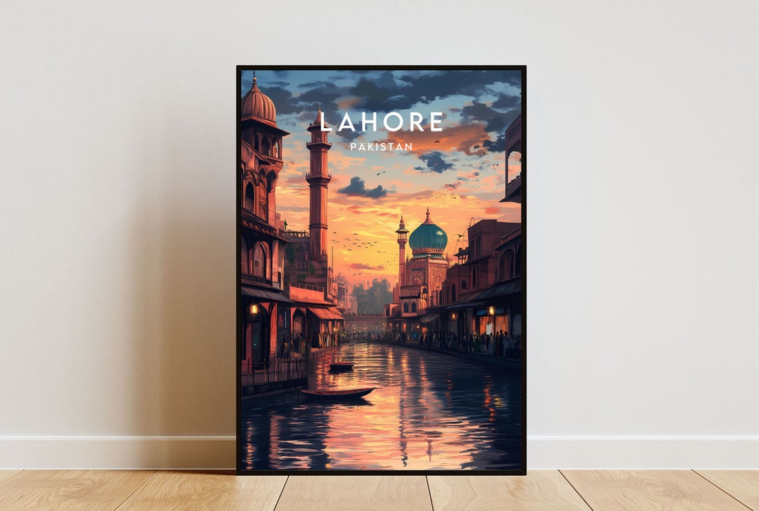 Lahore Travel Print - Pakistan, Lahore Poster, Pakistan Poster, Travel ...