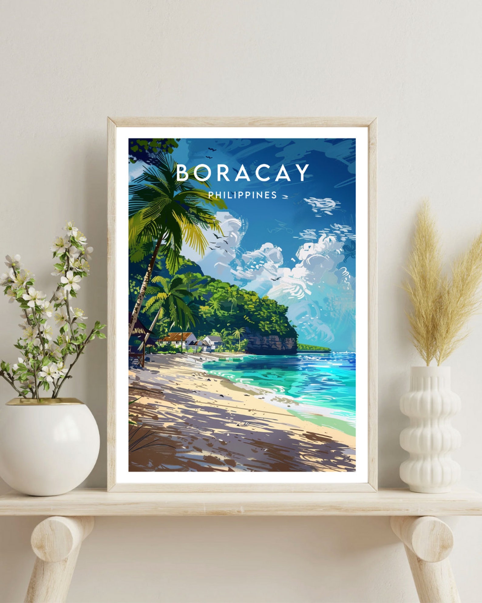 Boracay Travel Print - Philippines, Boracay Poster, Philippines Poster ...