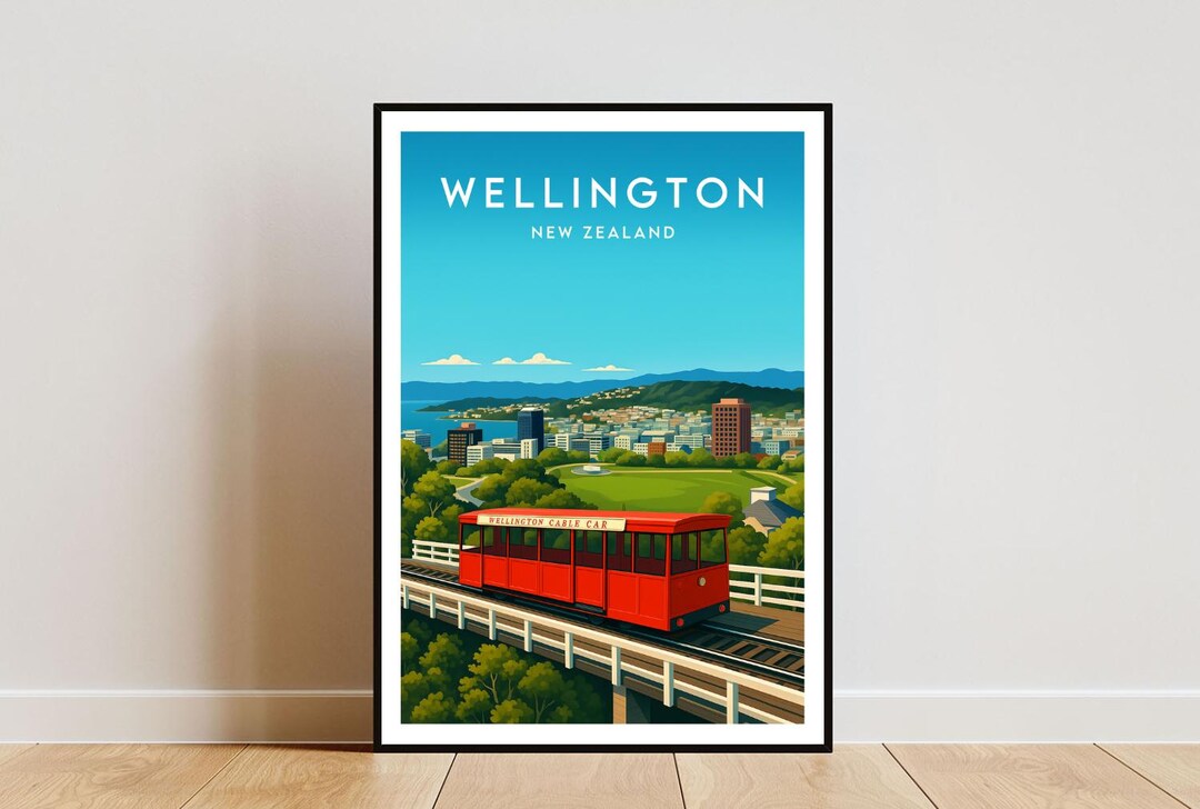 Wellington Travel Print - New Zealand, Wellington Poster, New Zealand ...