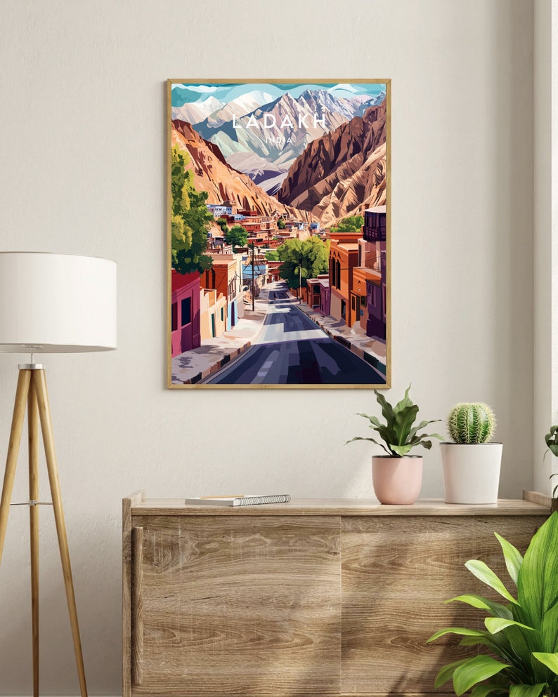 Ladakh Travel Print - India, Ladakh Poster, India Poster, Travel Wall ...