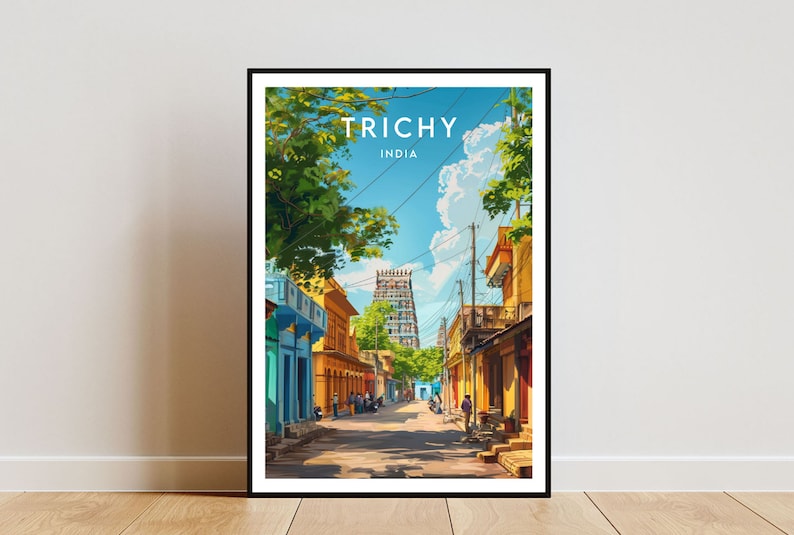 Trichy Travel Print - India, Trichy Poster, India Poster, Travel Wall ...