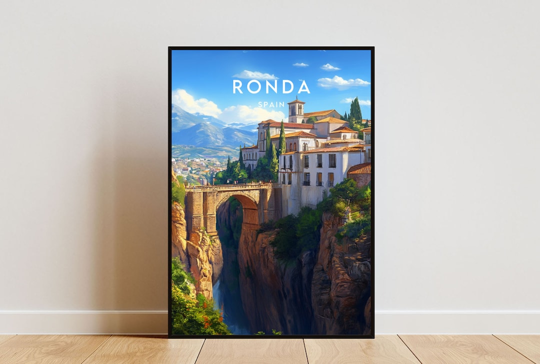 Ronda Travel Print - Spain, Ronda Poster, Spain Poster, Travel Wall Art ...