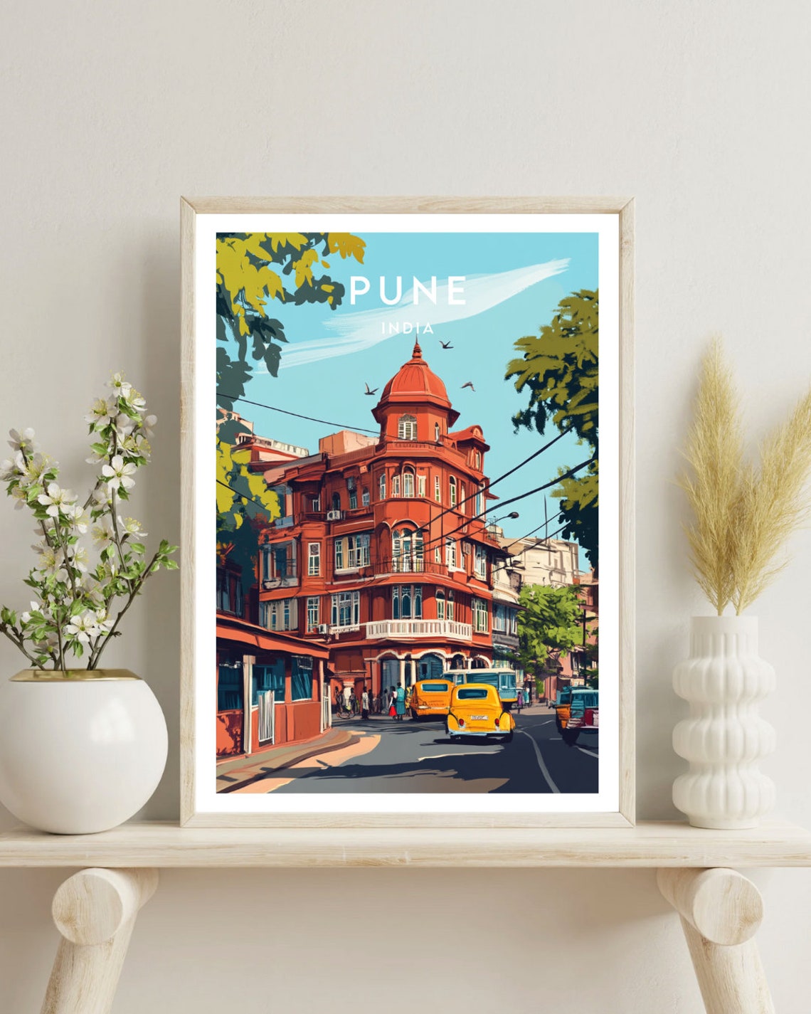 Pune Travel Print - India, Pune Poster, India Poster, Travel Wall Art ...