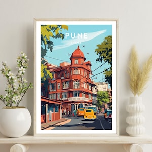 Pune Travel Print - India, Pune Poster, India Poster, Travel Wall Art ...