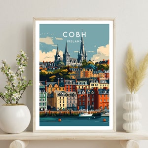 Cobh Travel Print - Ireland, Cobh Poster, Ireland Poster, Travel Wall ...