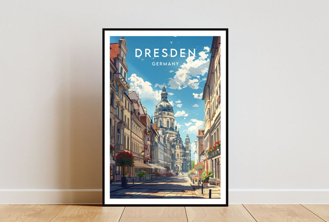 Dresden Travel Print - Germany, Dresden Poster, Germany Poster, Travel ...