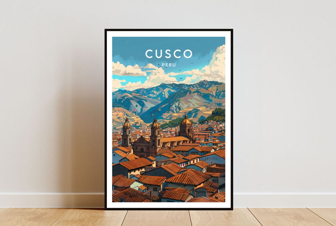 Cusco Travel Print - Peru, Cusco Poster, Peru Poster, Travel Wall Art ...