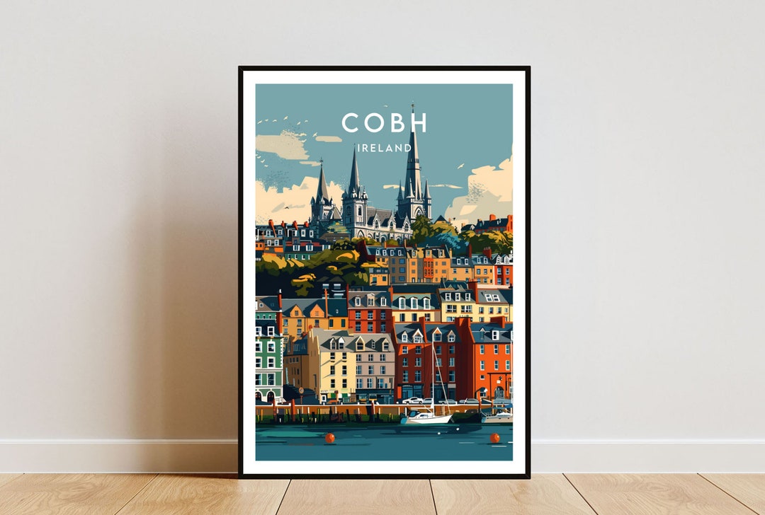 Cobh Travel Print - Ireland, Cobh Poster, Ireland Poster, Travel Wall ...