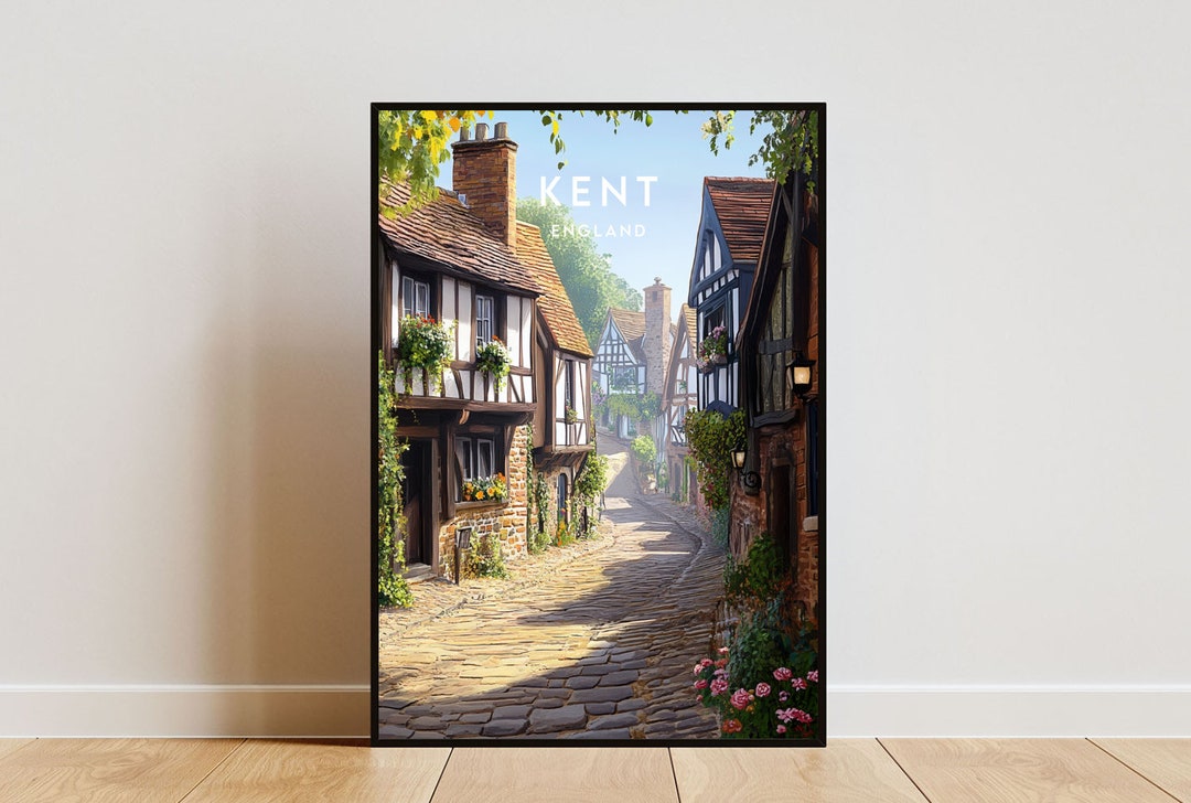 Kent Travel Print - England, Kent Poster, England Poster, Travel Wall ...