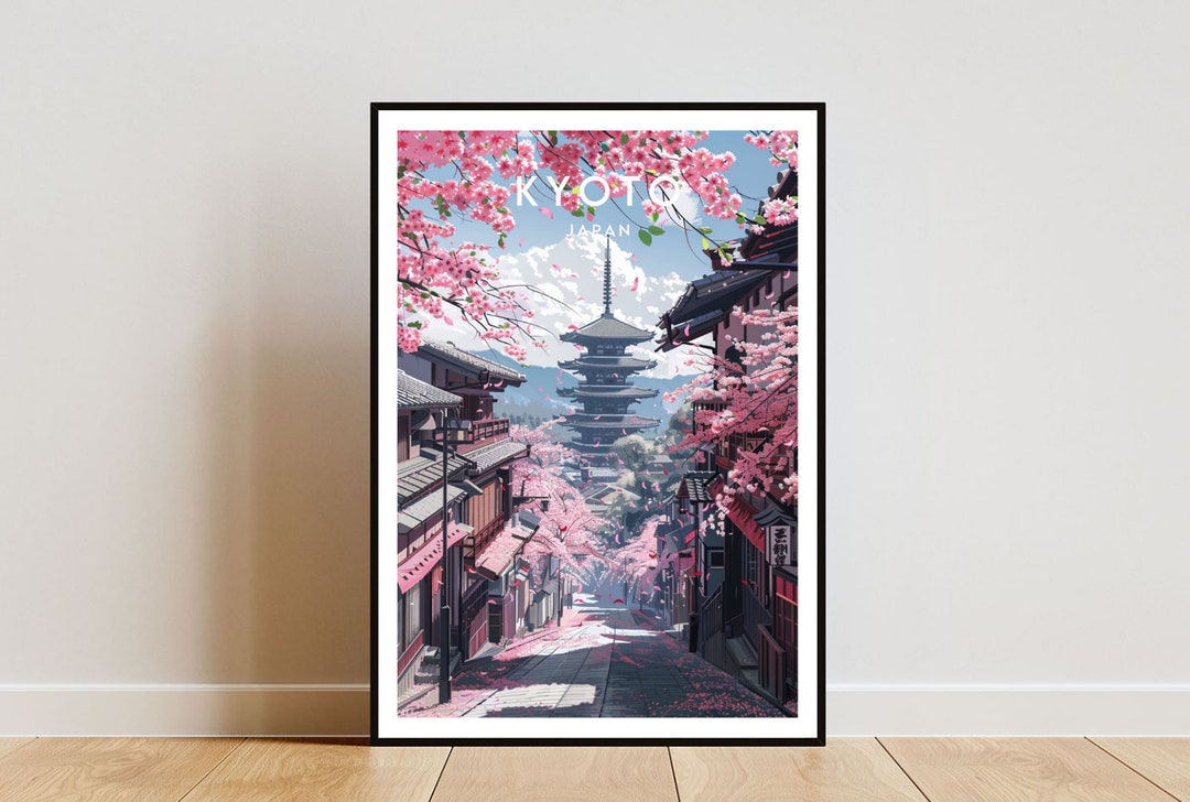 Kyoto Travel Print - Japan, Kyoto Poster, Japan Poster, Travel Wall Art ...