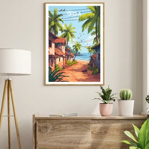 Goa Travel Print - India, Goa Poster, India Poster, Travel Wall Art ...