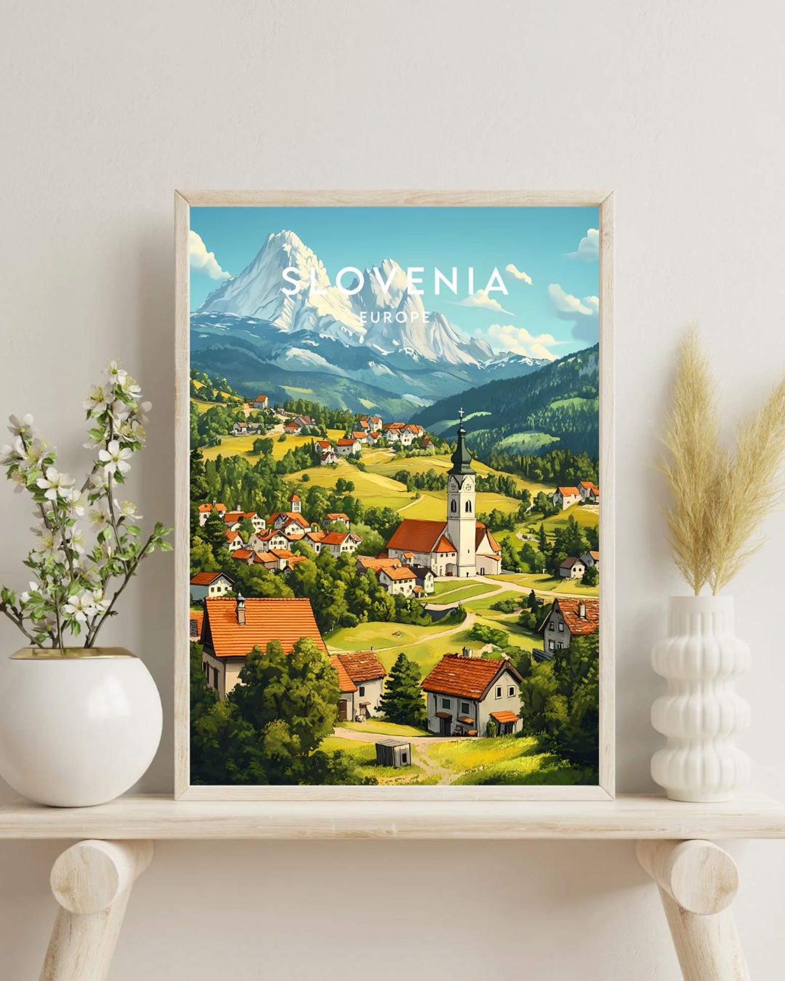 Slovenia Travel Print - Europe, Europe Poster, Slovenia Poster, Travel ...