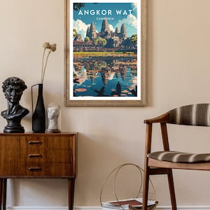 Angkor Wat Travel Print - Cambodia, Angkor Wat Poster, Cambodia Poster ...