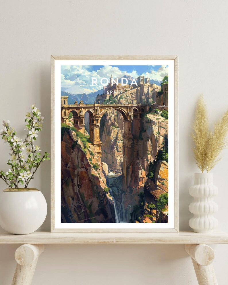 Ronda Travel Print - Spain, Ronda Poster, Spain Poster, Travel Wall Art ...
