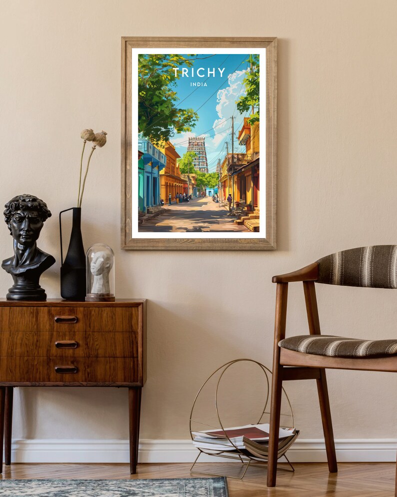 Trichy Travel Print - India, Trichy Poster, India Poster, Travel Wall ...