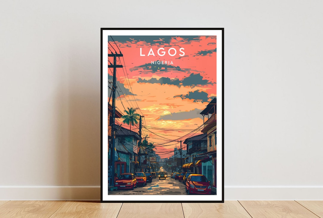 Lagos Travel Print - Nigeria, Lagos Poster, Nigeria Poster, Travel Wall ...