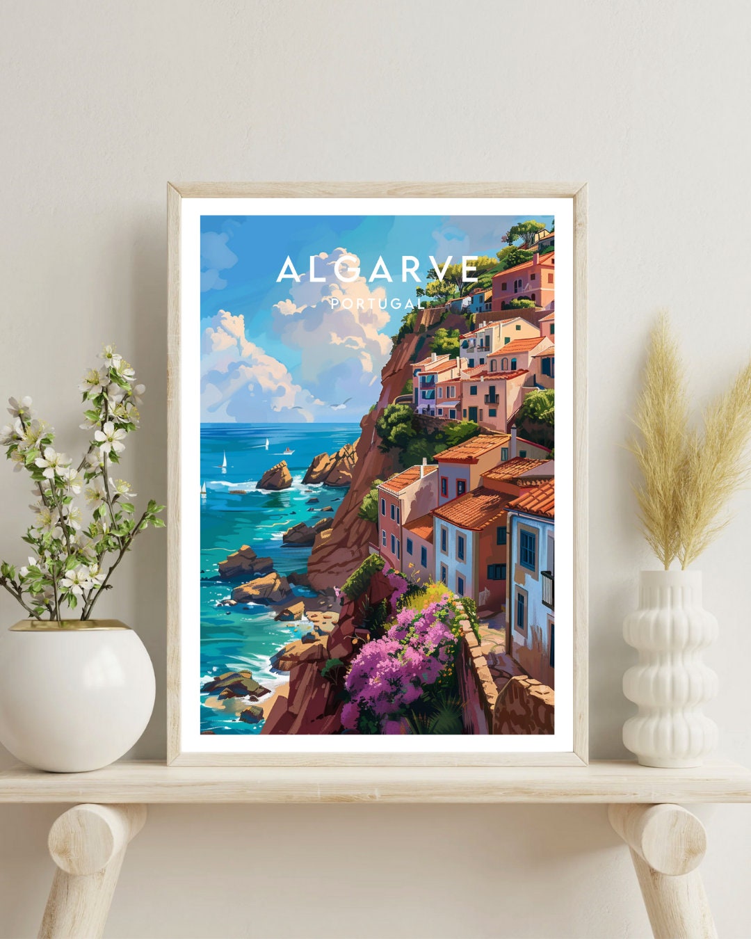Algarve Travel Print - Portugal, Algarve Poster, Portugal Poster ...