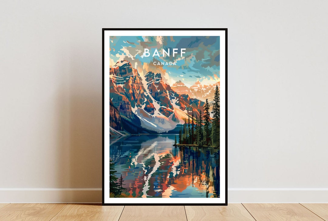 Banff Travel Print - Canada, Banff Poster, Canada Poster, Travel Wall ...