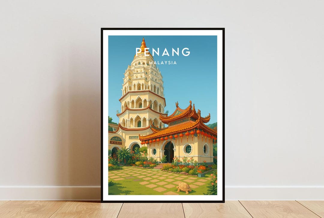 Penang Travel Print - Malaysia, Penang Poster, Malaysia Poster ...