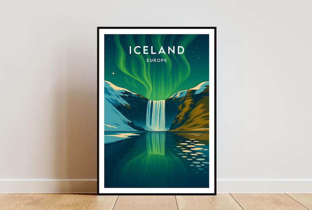 Iceland Travel Print - Europe, Iceland Poster, Reykjavik Poster ...